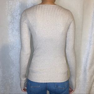 Express | Sweaters | Express Beige Vneck Sweater Xs | Poshmark